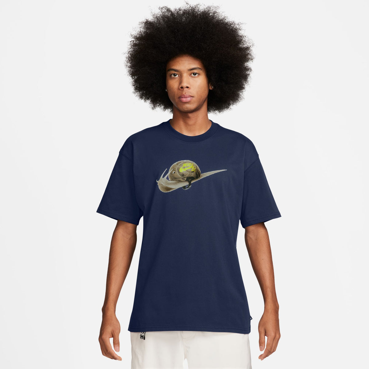 Nike Snail Tee - Navy – Ninetimes Skateshop
