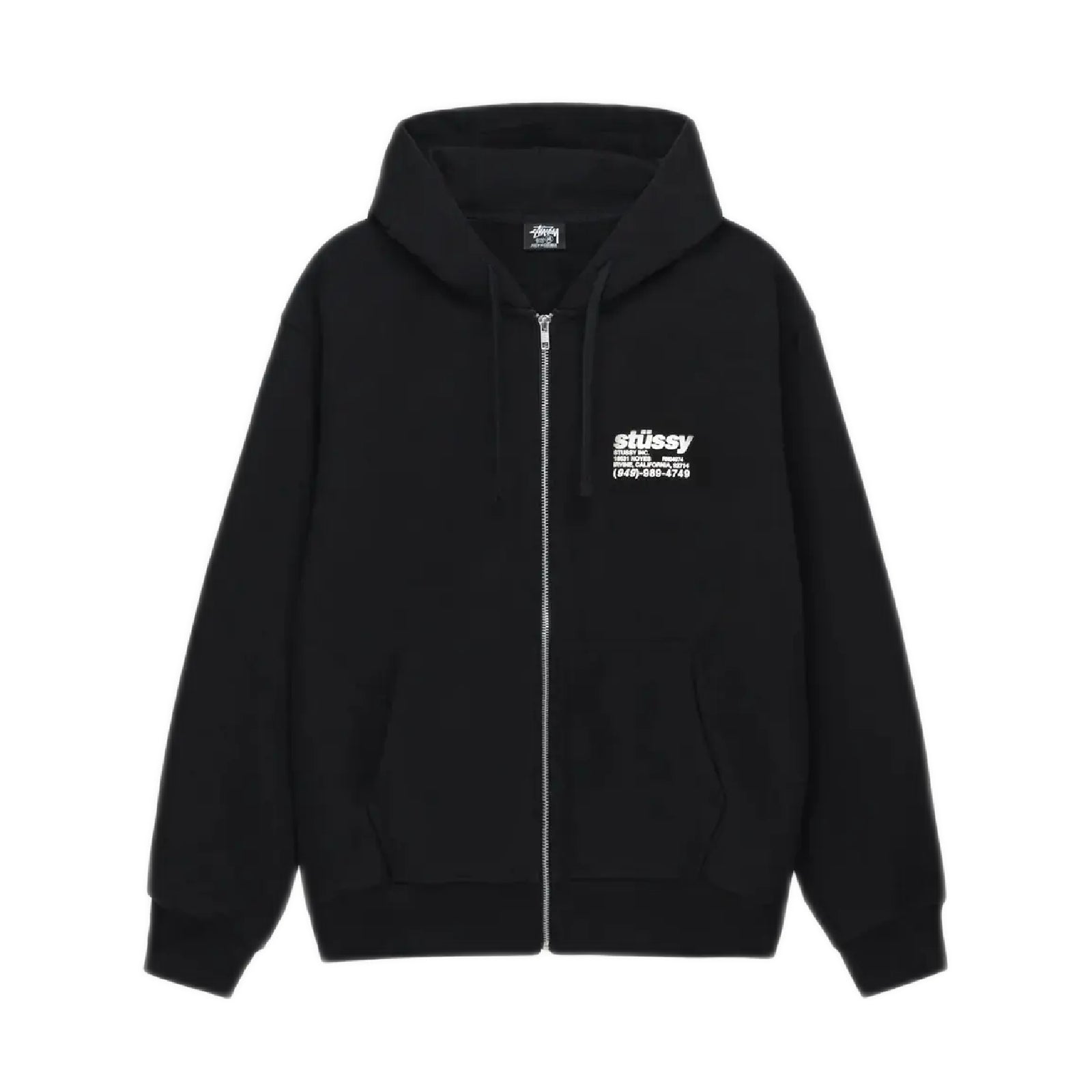 Stussy DNA Zip Hoodie - Black – Ninetimes Skateshop
