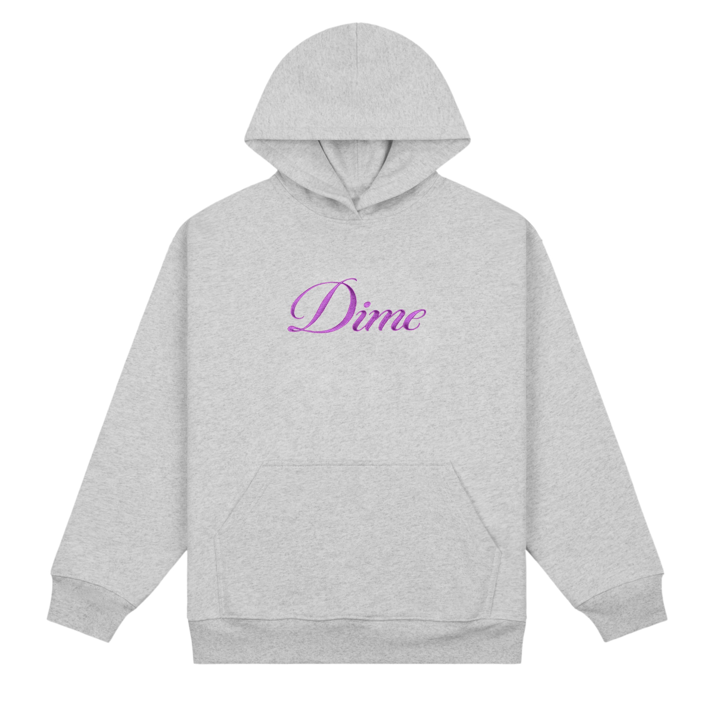 Dime Cursive Hoodie - Heather Gray – Ninetimes Skateshop