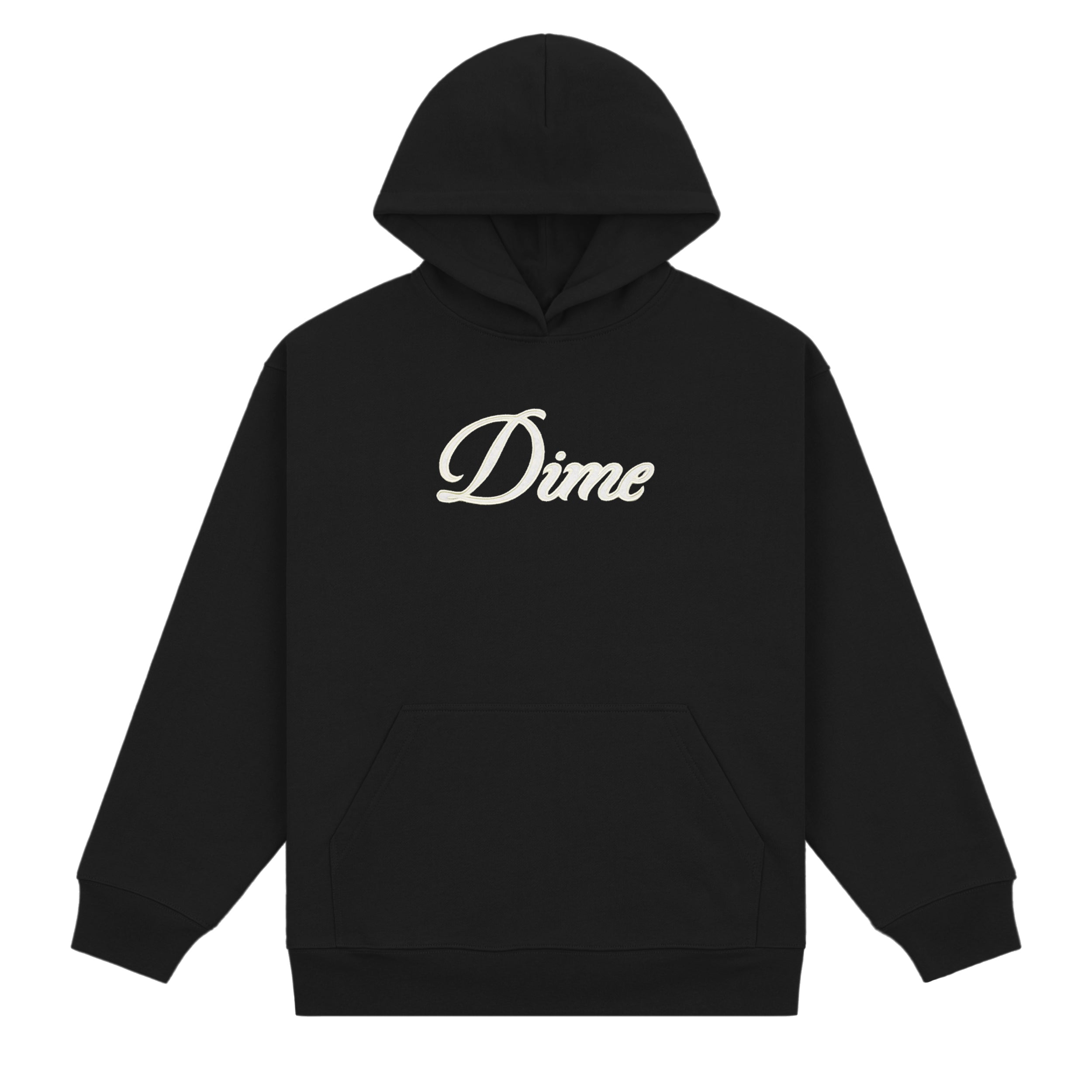 Dime Cursive Hoodie - Black – Ninetimes Skateshop