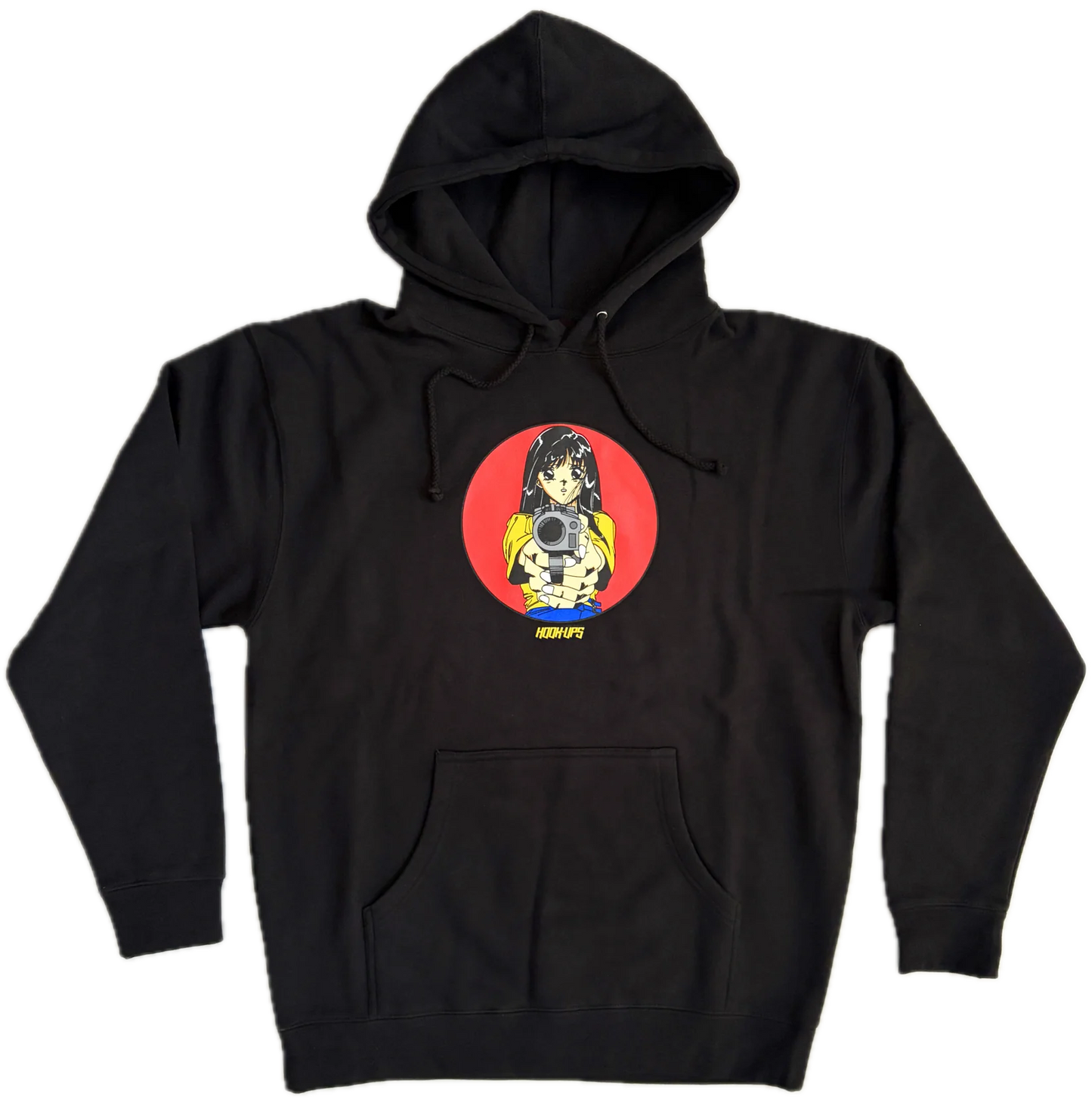 Hook-Ups Barrel Of A Gun Hoodie - Black – Ninetimes Skateshop