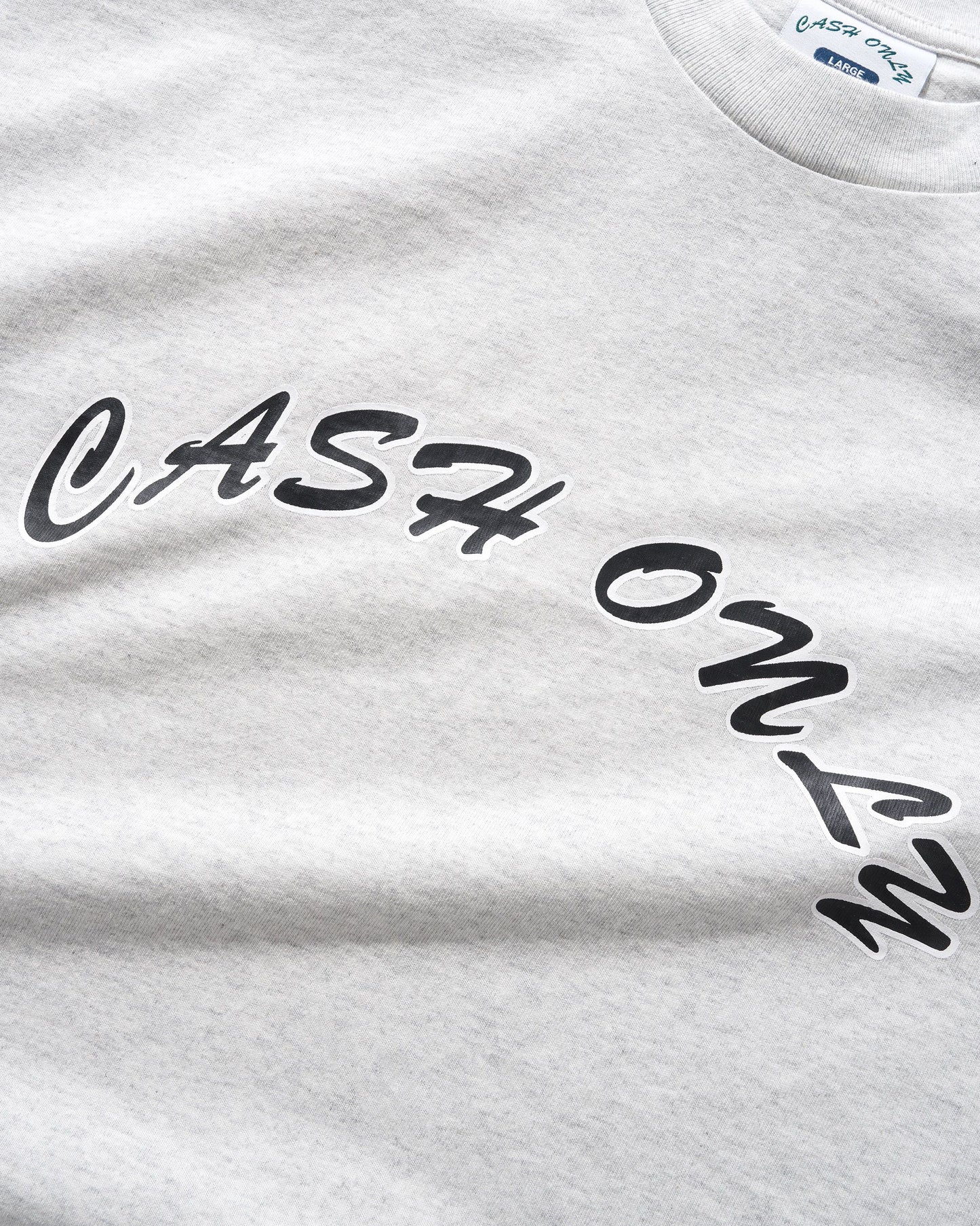 Cash Only Logo Tee - Ash – Ninetimes Skateshop