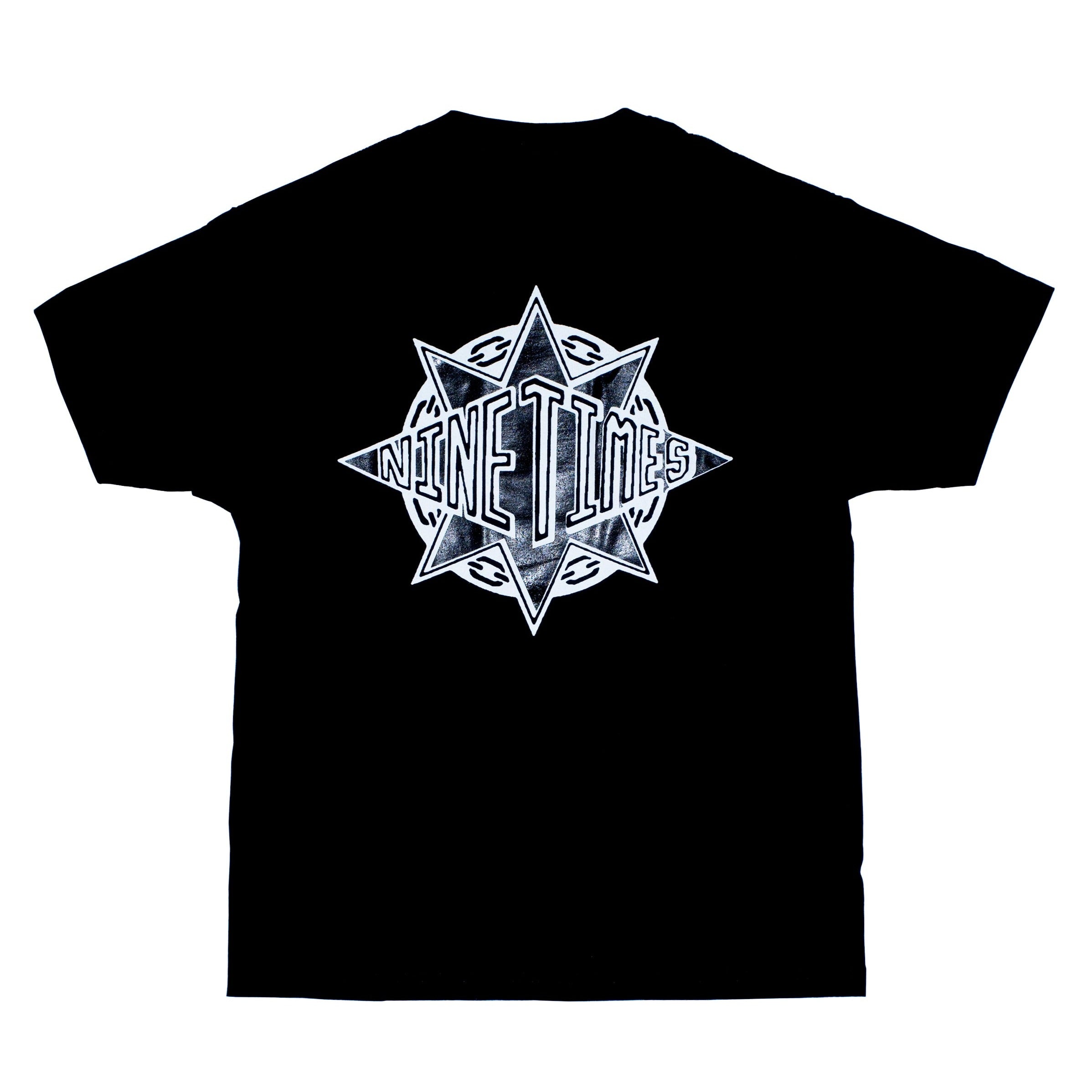 Ninetimes Starr Tee - Black – Ninetimes Skateshop