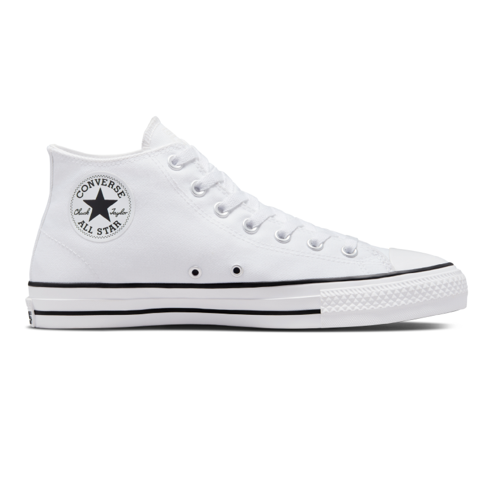 Converse CTAS Pro Mid - White/White/Black – Ninetimes Skateshop