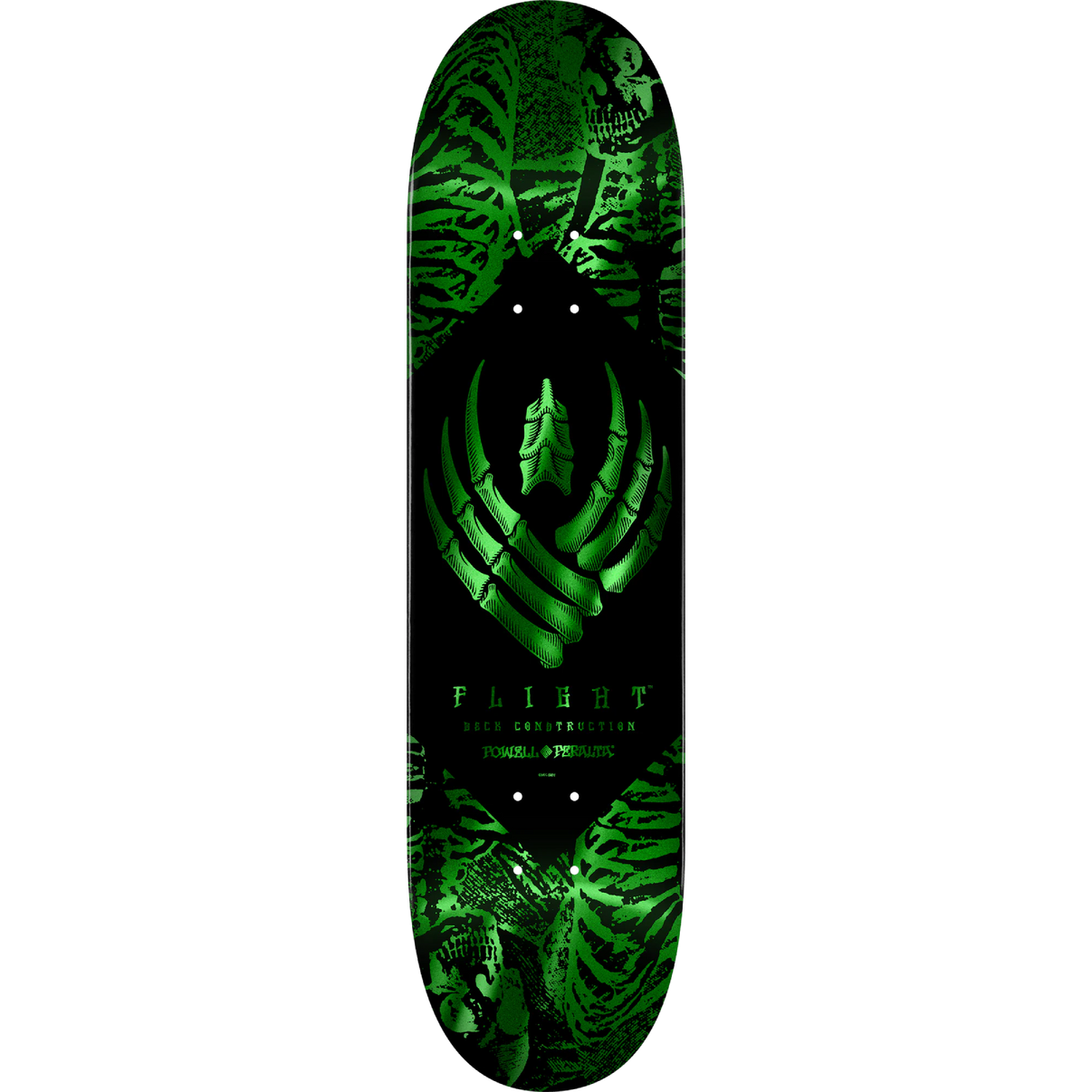Powell Peralta Skeleton Green Foil Flight Deck - 8.5 – Ninetimes Skateshop