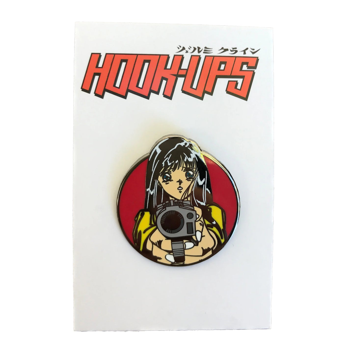 Hook-Ups Barrel Of A Gun Enamel Pin – Ninetimes Skateshop