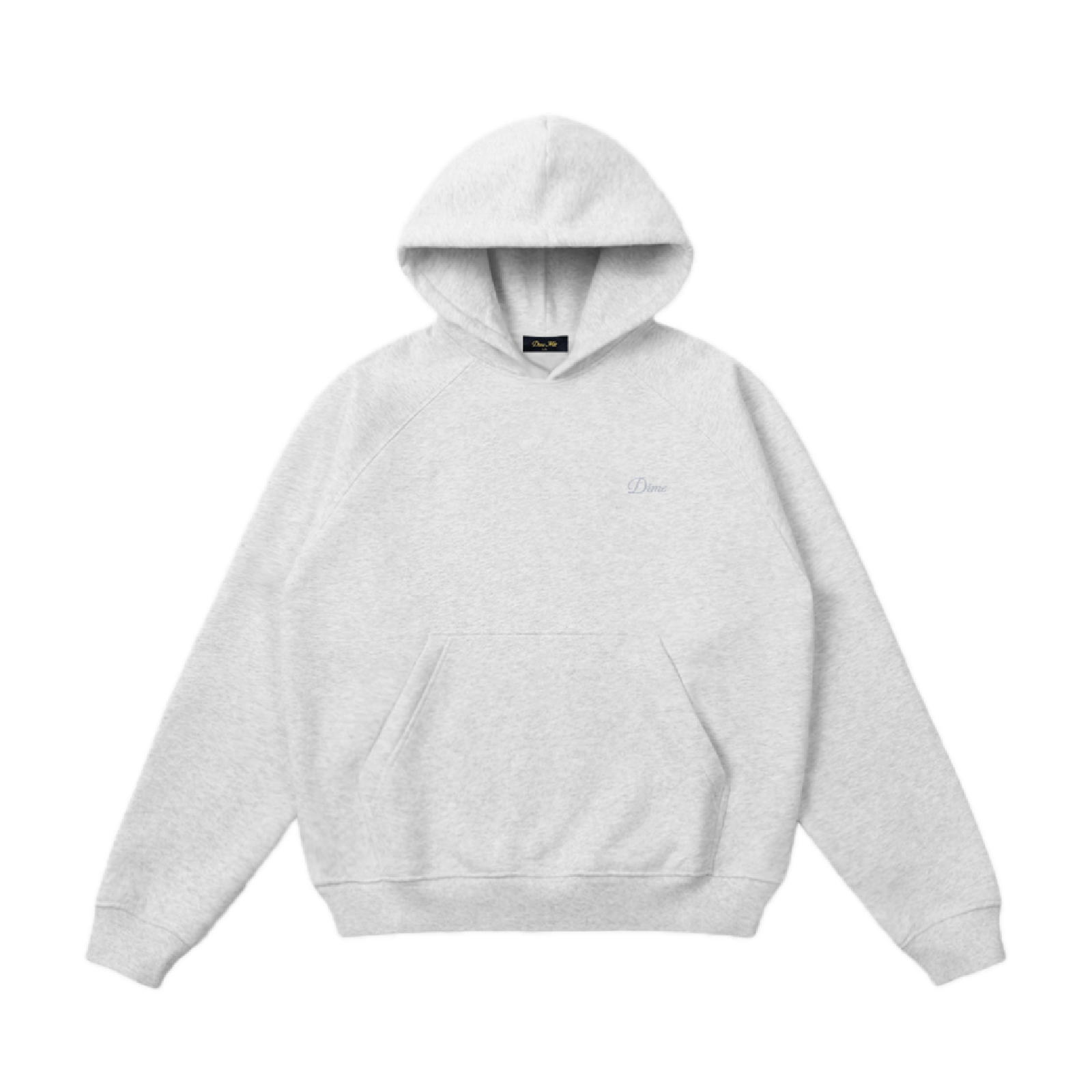 Dime Cursive Small Logo Hoodie - Ash – Ninetimes Skateshop