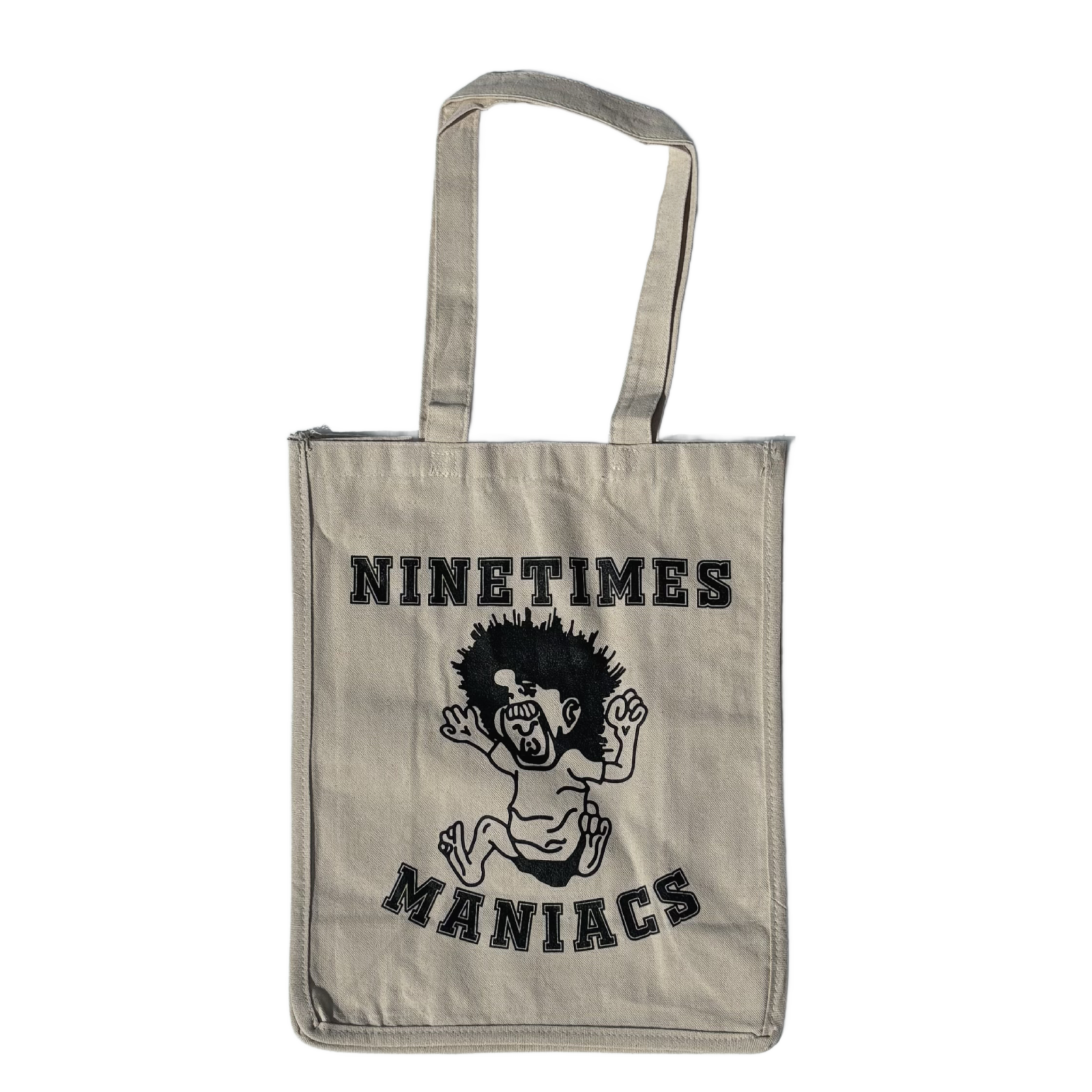 Ninetimes Maniacs Tote - Natural/Black – Ninetimes Skateshop