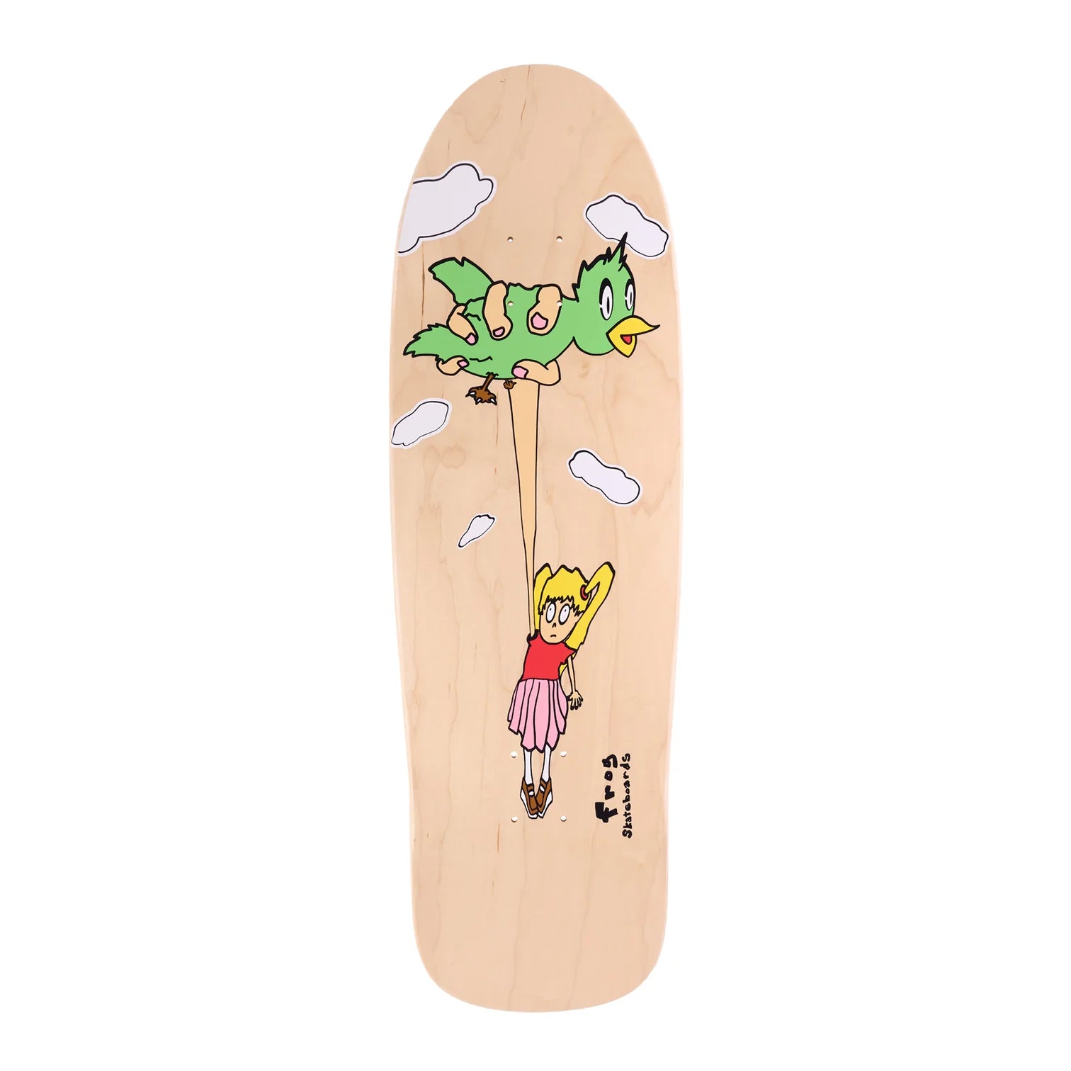 Frog Pat G Bird Girl Deck - 9.8 – Ninetimes Skateshop