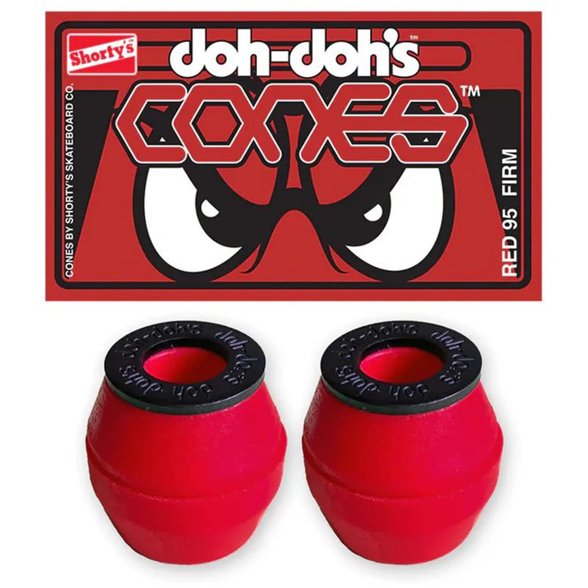 Shorty's Doh Doh Cones Bushings - Hard Red 95A – Ninetimes Skateshop