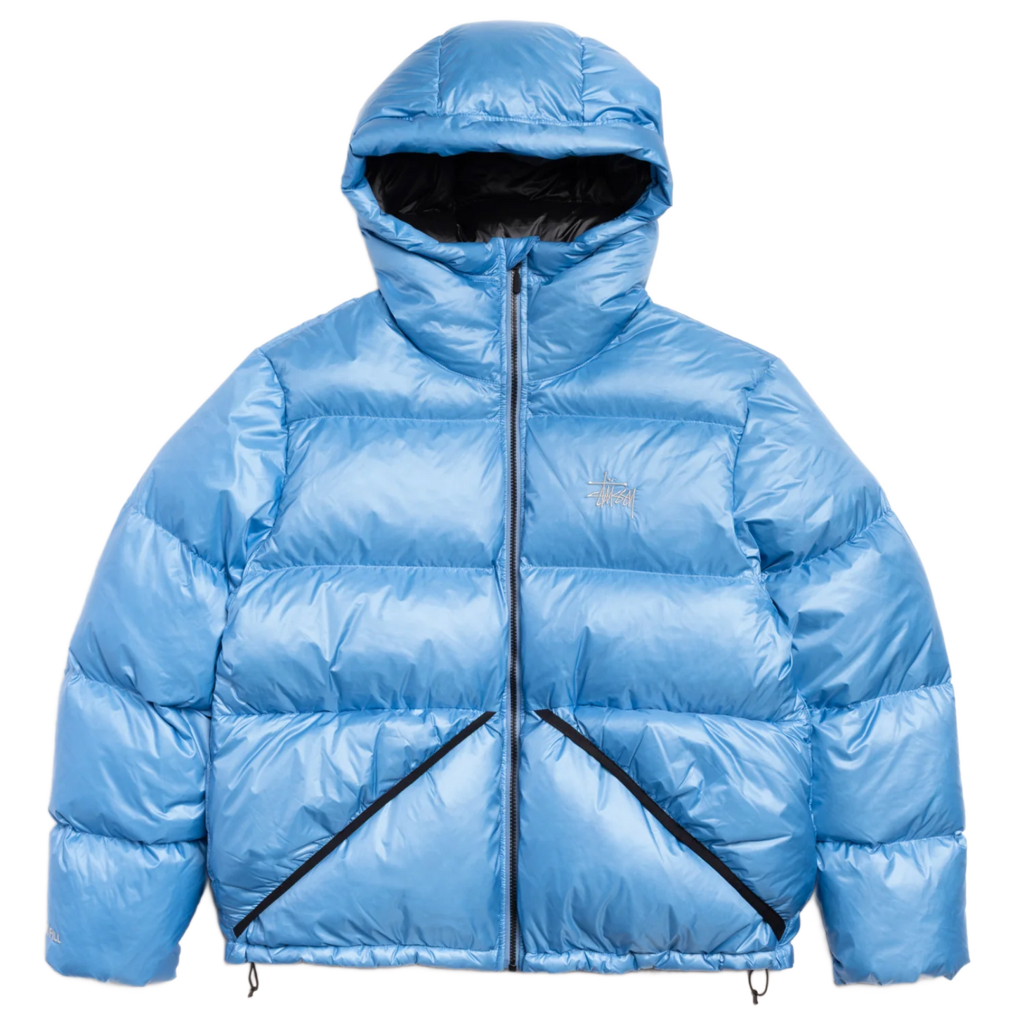 Stussy Micro Ripstop Hooded Down Puffer - Sky Blue – Ninetimes Skateshop