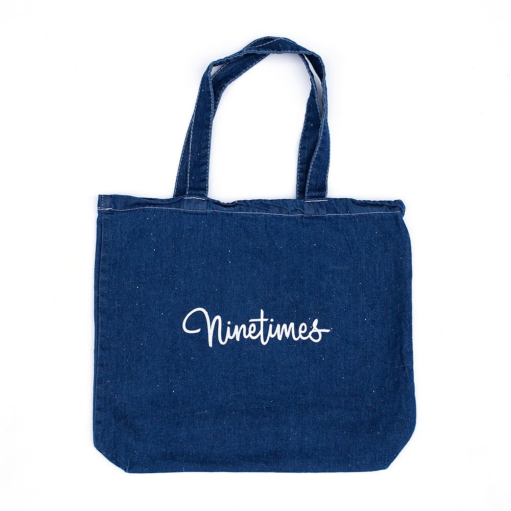 Ninetimes Script Tote - Denim – Ninetimes Skateshop